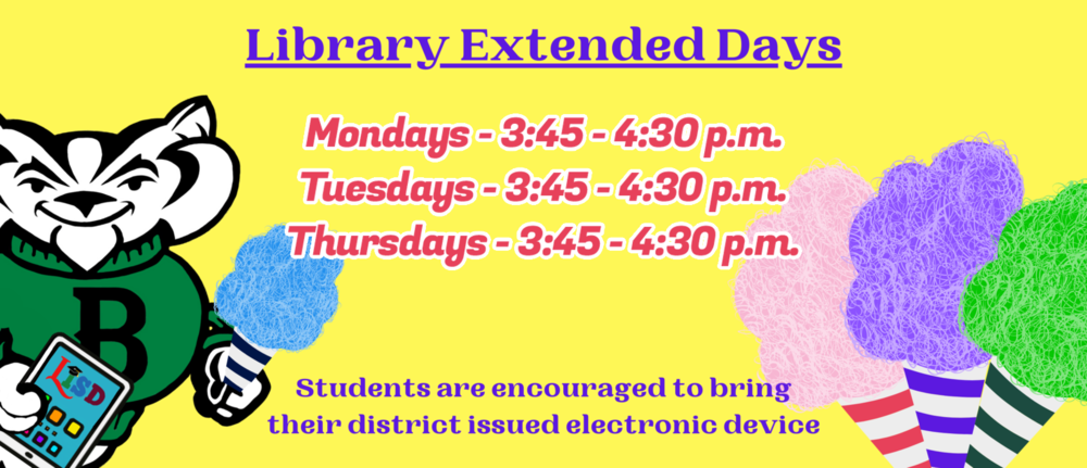 Library Extended Days | Antonio M. Bruni Elementary School
